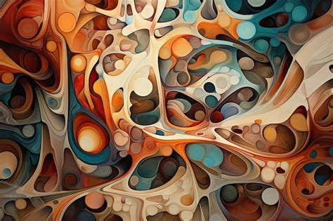 Premium Ai Image Convergence Of Abstract Forms And Textures Blending Seamlessly To Create A