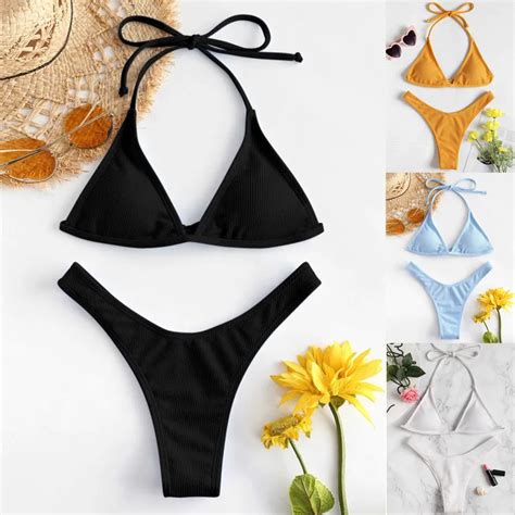 Conjunto De Biquíni Feminino Push Up Conjunto De Duas Peças De Roupa