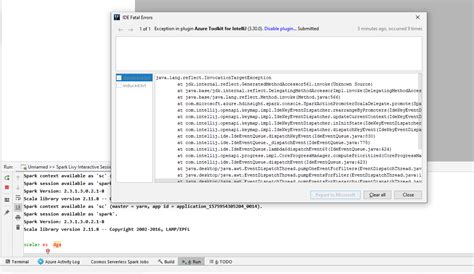 Intellij Reportedbyuser Eap1931 In The Console Ide Internal Error Occurred When Using