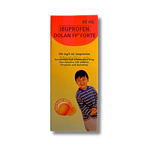 Dolan Fp Forte Ibuprofen 200mg 5ml Suspension 60ml Orange Price In