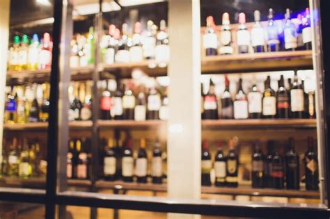 Premium Photo Blurred Image Of Liquor Shop For Background Uses