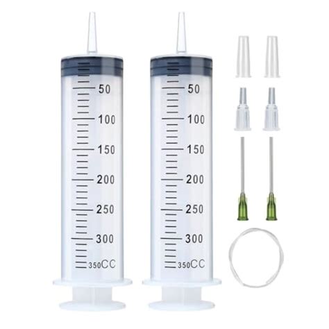 2 Sets 300ml 350ml Large Syringes With 551 Inch Tubes Want It All