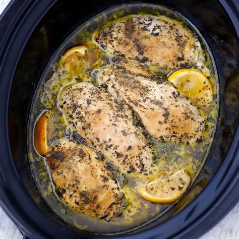 Easy Slow Cooker Chicken Breasts Juicy Flavorful Bowl Of Delicious