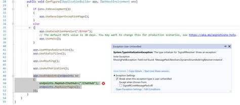 AspNetCore SignalR Protocols MessagePack Broken Under Latest