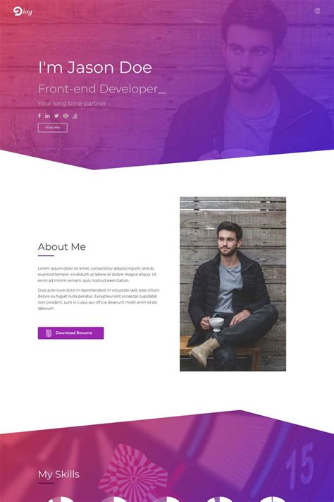 Personal Page Html Website Templates Templatemonster Artofit