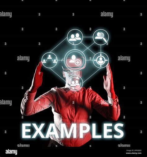 Conceptual Display Examples Business Idea Photo Sample Model To Follow Guide Explanation For