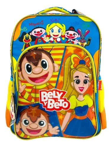 Mochila Escolar Primaria Bely Beto Y Sus Amigos Bely Y Beto Original Con Llavero Env O Gratis