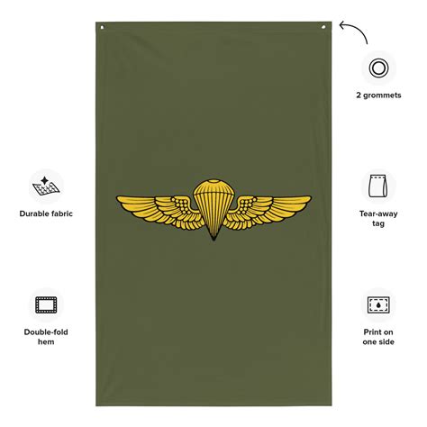 Navy And Marine Corps Parachutist Badge Flag Etsy