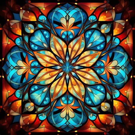 Premium Photo Kaleidoscope Stained Glass Patterns