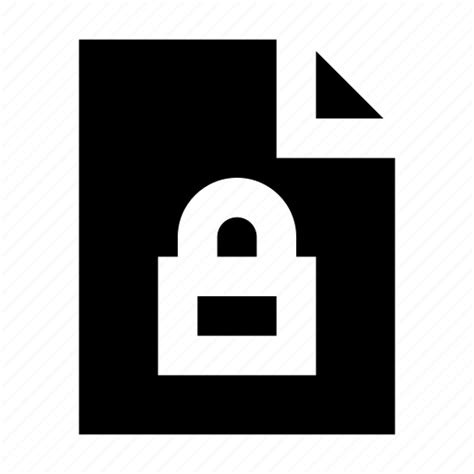 Document File Gui Locked Web Icon Download On Iconfinder
