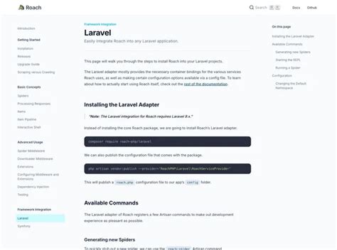 Laravel By Roach Php A Laravel Template Built At Lightspeed