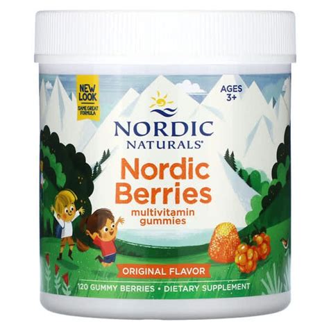 Nordic Naturals, Nordic Berries, Multivitamin Gummies, Ages 3 ...