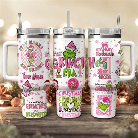 The Grinch Movies Christmas Custom Stanley Quencher 40oz Stainless