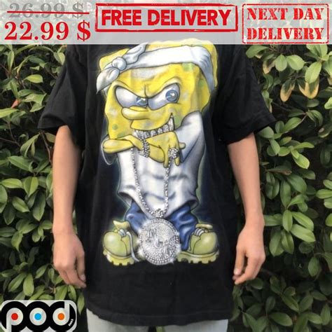 Spongebob Gangster Flex Grill Shirt Spongebob Shirt Gangster Shirt