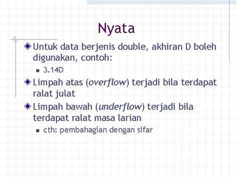Bab 2 Struktur Pengaturcaraan Dalam Java Jenis Data