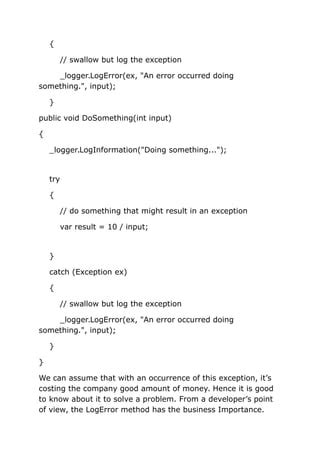 Testing Logging In Asp Dot Net Core Pdf