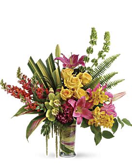 Tropical Flower Arrangements Exotic Flowers Delivery Teleflora