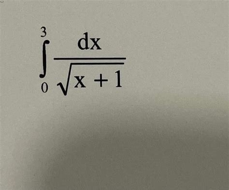 Solved ∫03x1dx