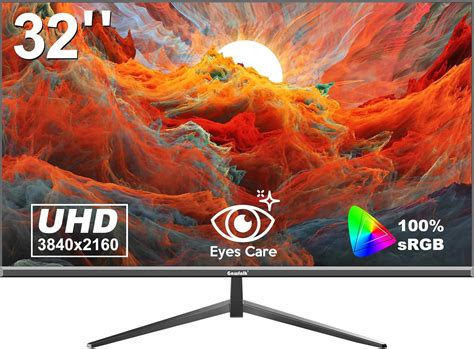 Gawfolk 32 Inch 4k Uhd 3840 X 2160 High Resolution，60hz Ultra Thin