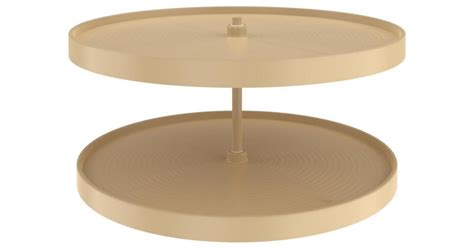 Rev A Shelf LD BM Lazy Daisy Polymer Double Tier Full Circle Ridged Bottom