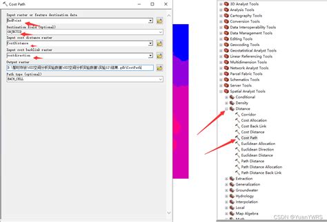Arcgis距离分析—规划最低成本路径 Arcgis路径规划 Csdn博客