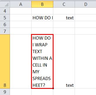 Wrap Text In Excel Using Wrap Text And Format Cells Option