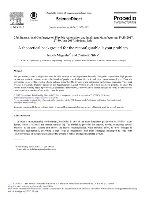 Pdf A Theoretical Background For The Reconfigurable Layout Problem