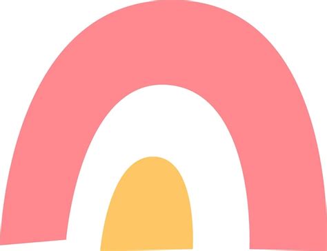 El Doodle Abstracto Del Arco Iris Vector Premium