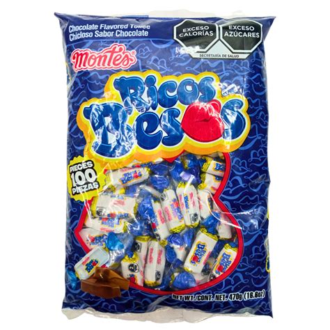 Chicloso Ricos Besos 100pz Montes Dulcerías Y Abarroteras Vázquez