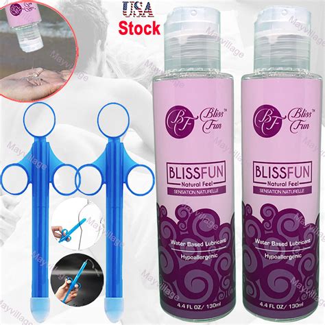 2x Lube Personal Lubricant Water Based Sex Lubricant Launcher Injector