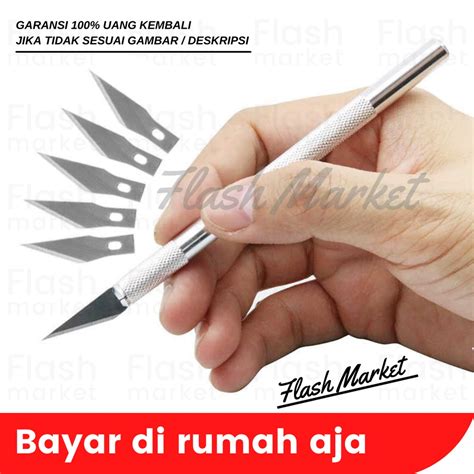 Jual Pen Cutter Set Plus Refill Pisau Presisi Ukir Cutting Pisau Cutter