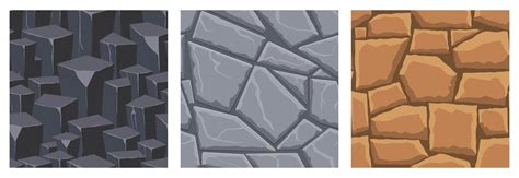 Premium Vector Cartoon Game Textures Seamless Patterns Game Assets