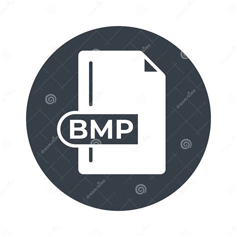 Bmp File Format Icon Bitmap Image File Extension Filled Icon Stock