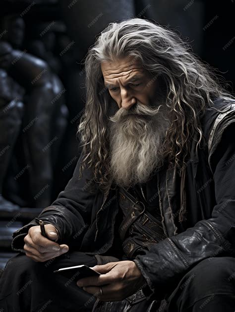 Premium Ai Image A Wise Medieval Sage In Deep Contemplatio Business