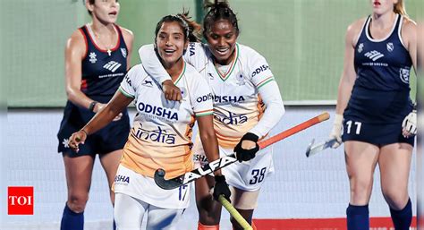 Hockey5s World Cup Mariana Kujur And Deepika Soreng Lead India To