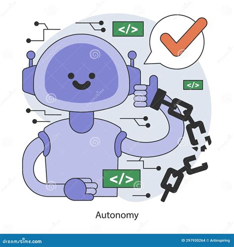 Ai Ethics Artificial Intelligence Autonomy Stock Vector Illustration