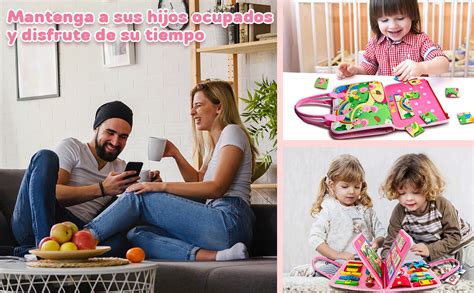 Achiyway 4 Capas Tablero Sensorial Montessori Busy Board Montessori