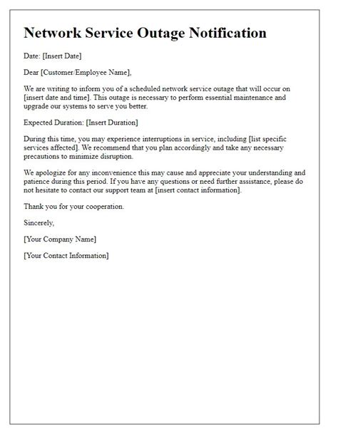 Letter Template For It System Downtime Alert Free Samples In Pdf Letter Template For It System Downtime Alert Free Samples In Pdf