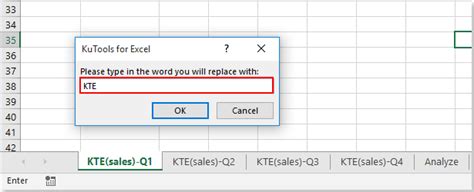 how to find and replace sheet tab names in excel