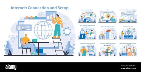 Wi Fi Network Set Specialist Setting Up Developing And Maintaining