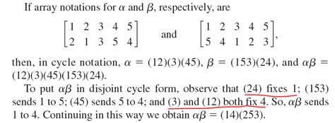 Abstract Algebra Question About Cycle Notation Of Permutations