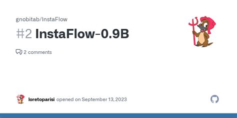 InstaFlow B Issue Gnobitab InstaFlow GitHub