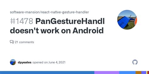 Pangesturehandler Doesnt Work On Android · Issue 1478 · Software