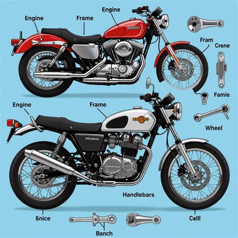 Motorcycle All Parts Name With Picture Visual Guide