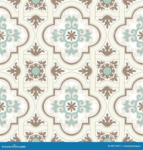 Seamless Colourful Ornament Tiles Stock Vector Illustration Of Flooring Element 58114471