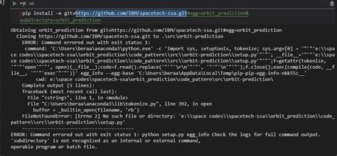 Orbitpredictioncodepatternssanotebookipynb Throwing Error While