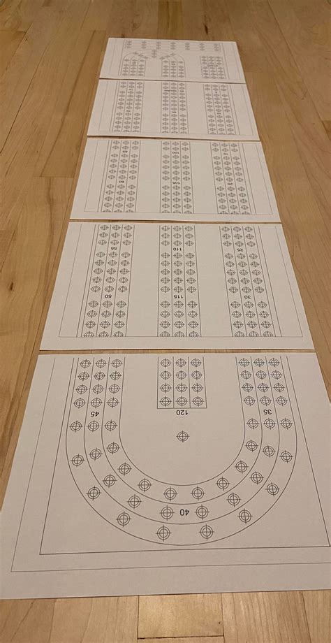 Large Cribbage Board Paper Template Diy Digital Download Etsy