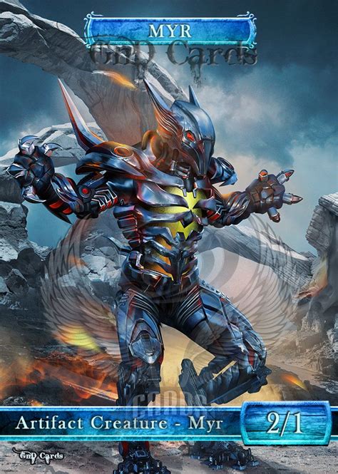 3x myr 3 custom altered tokens gnd cards for brudiclad telchor