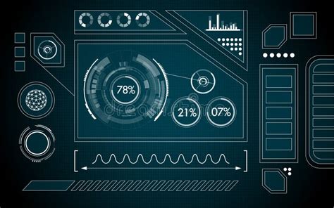 Abstract Hud Interface Intelligence Technology Innovation System