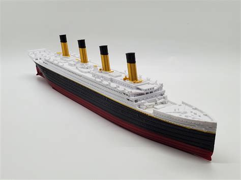 Rms Titanic Model 1 Foot In Length Etsy